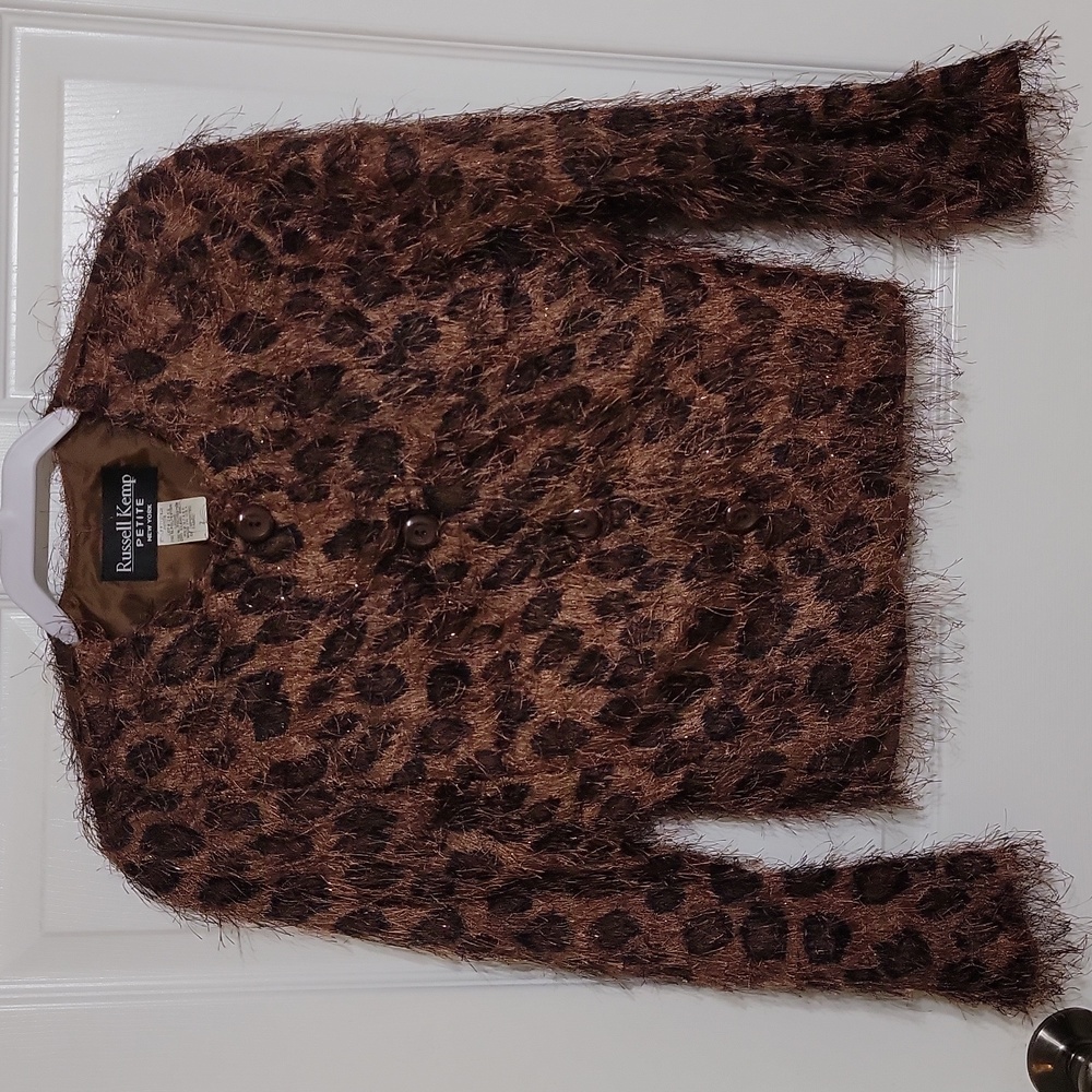 Vintage Russell Kemp Petite New York Blazer Animal Pr… - Gem